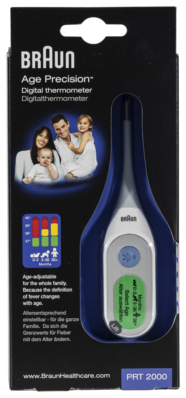 BRAUN Digital thermometer age precision PRT 2000 test en review ...
