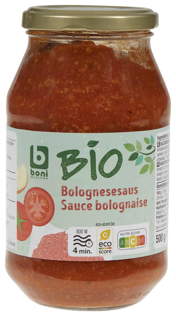BONI SELECTION BIO (COLRUYT) Bolognesesaus test en review - Testaankoop ...