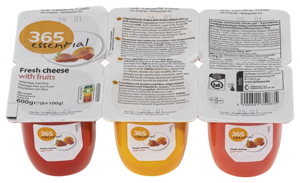 365 (DELHAIZE) VERSE KAAS MET FRUIT test en review - Testaankoop gezond