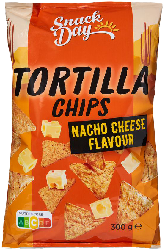 SNACK DAY (LIDL) TORTILLA CHIPS NACHO CHEESE gezondheidsscore ...