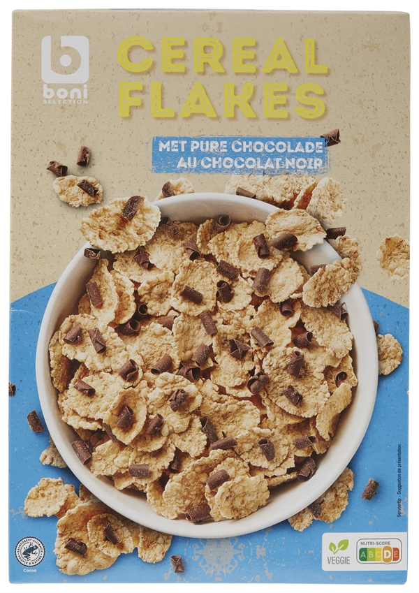 BONI SELECTION (COLRUYT) CEREAL FLAKES MET PURE CHOCOLADE ...