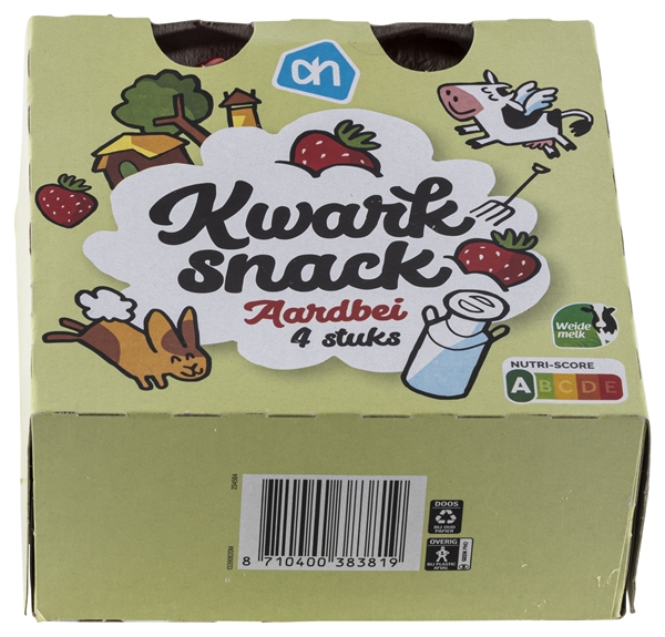 ALBERT HEIJN KWARK SNACK AARDBEI test en review - Testaankoop gezond
