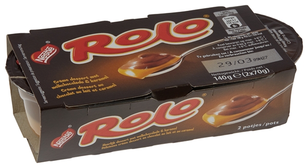 NESTLÉ Rolo Crème dessert met melkchocolade en Karamel gezondheidsscore ...