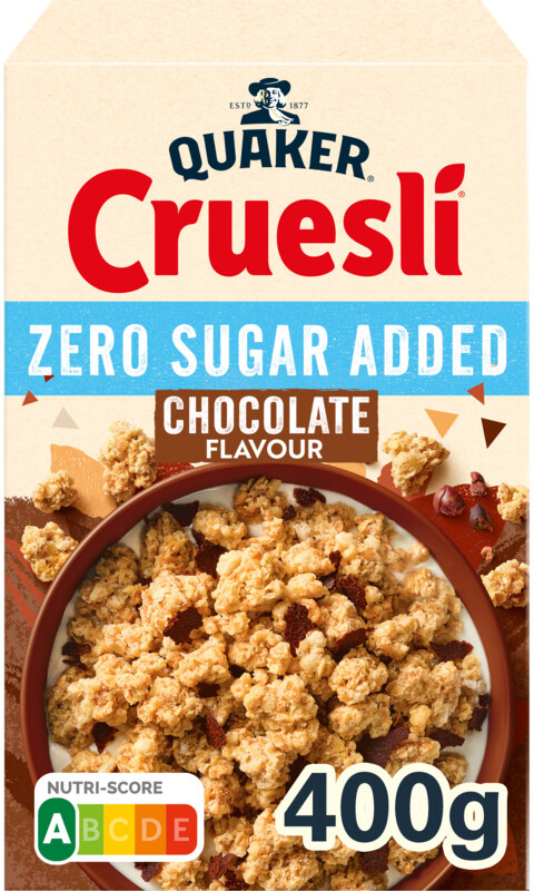 QUAKER Cruesli Zero Sugar Added Chocolate flavour gezondheidsscore ...
