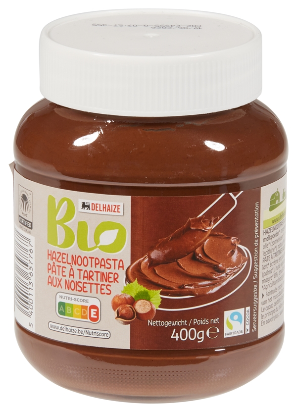 DELHAIZE BIO HAZELNOOTPASTA test en review - Testaankoop gezond