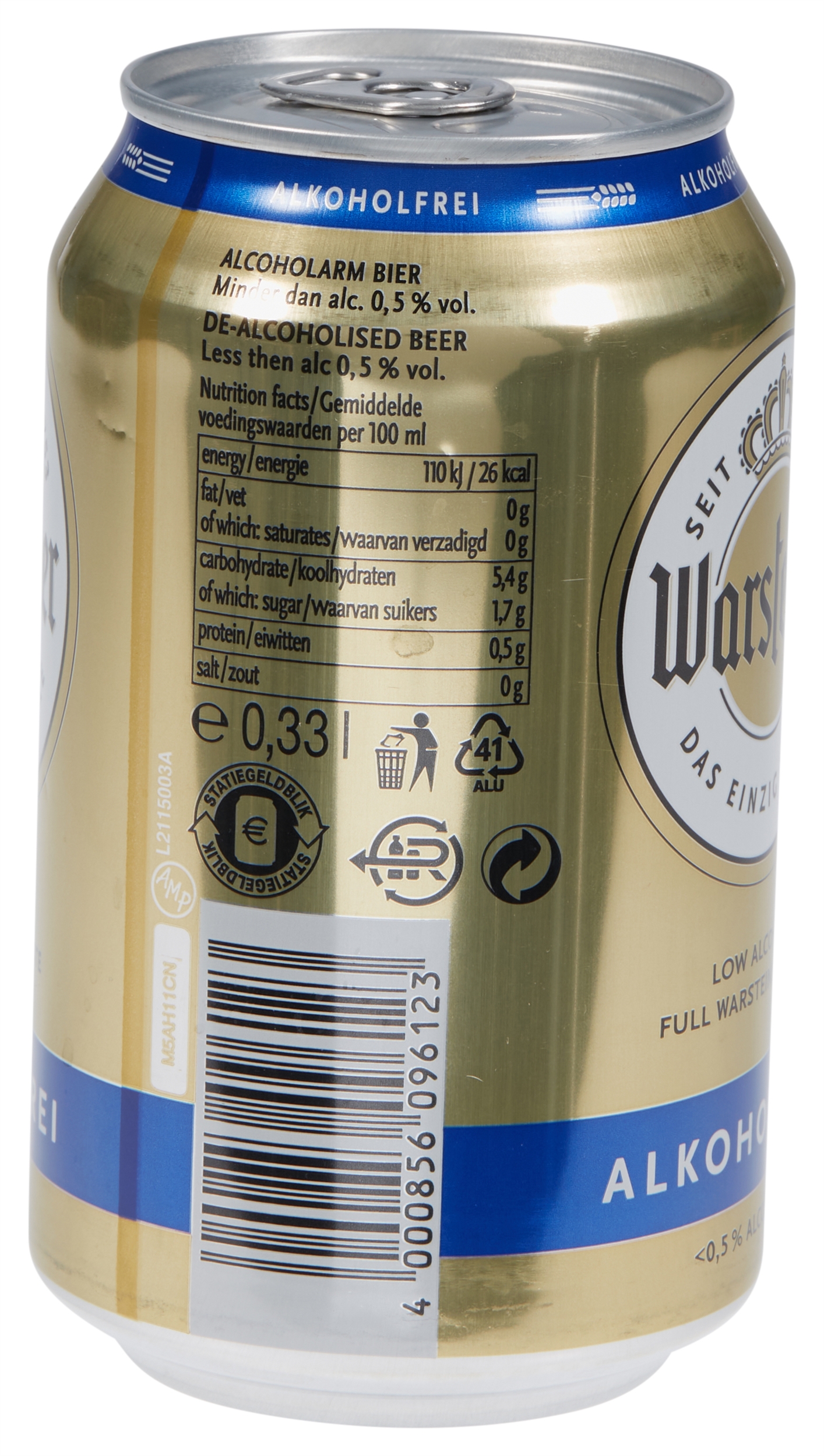 WARSTEINER Alcoholarm bier test en review - Testaankoop gezond