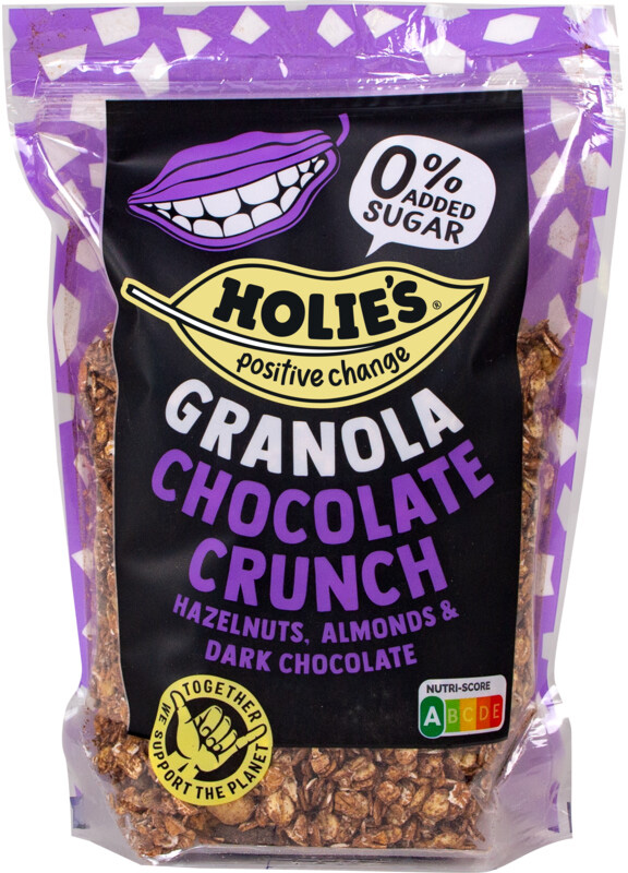 HOLIE'S Granola Chocolate Crunch Hazelnuts, almonds & dark chocolate ...