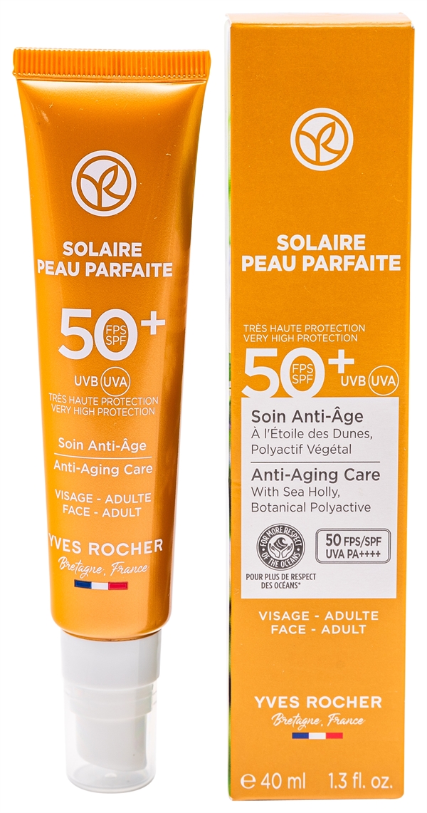 YVES ROCHER SOLAIRE PEAU PARFAITE ANTI-AGING CARE SPF 50+ test en ...